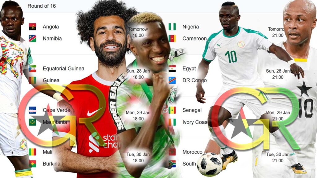 AFCON 2023/2024 Round of 16 Knockout Matches, Teams, Schedule, Stadium ...