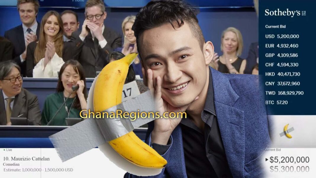 Most Expensive Banana - Crypto mogul Justin Sun strikes again with $6 ...